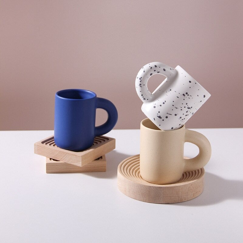 Japandi Thick Handle Mugs molu co